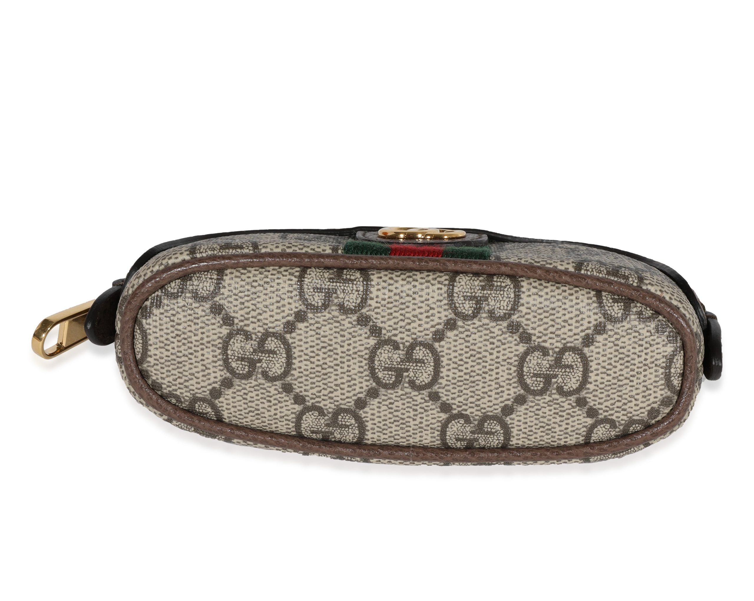 Gucci GG Supreme Web Ophidia Key Pouch - Justbag.Net