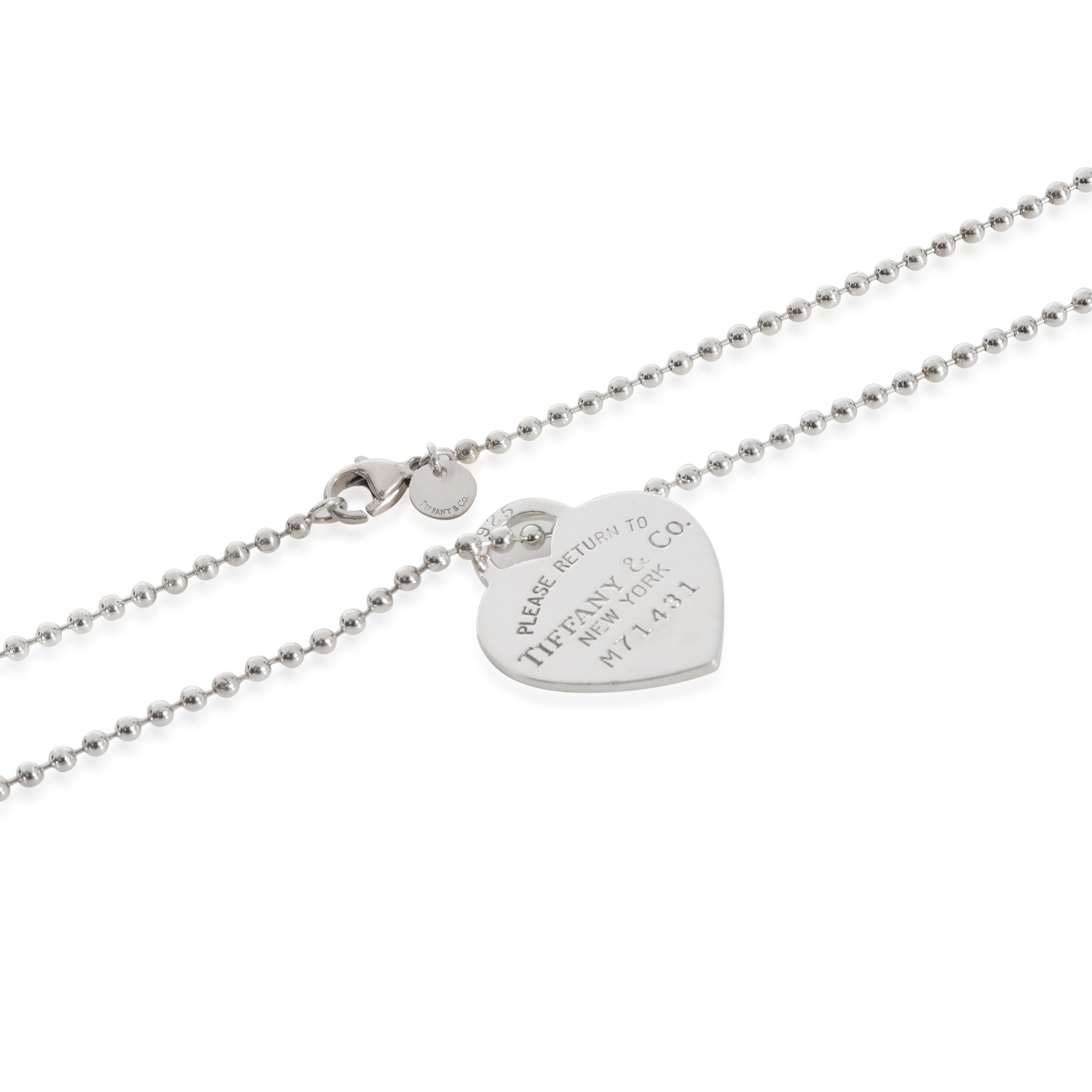 Tiffany & Co. Return To Tiffany Heart Tag Necklace in Sterling Silver ...