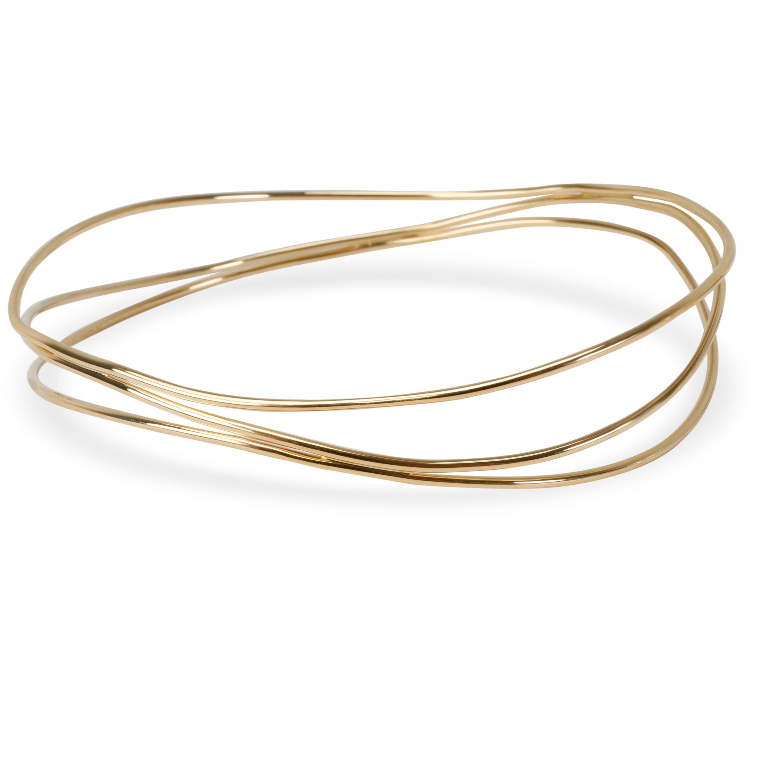 Tiffany & Co. Elsa Peretti 3 Row Wave Bracelet in 18K Yellow Gold ...