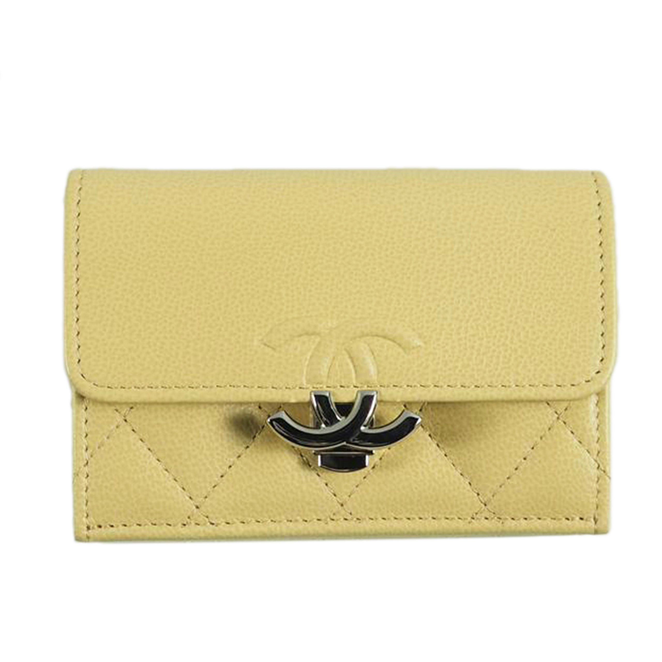 Chanel Trifold Small Flap Wallet Black jUSTBAG Justbag.Net