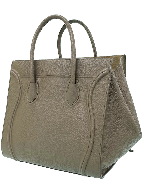 Celine Small Square Luggage Phantom Tote Greige jUSTBAG Justbag.Net