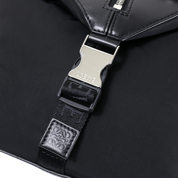 Loewe Convertible Backpack Small Leather Black jUSTBAG Justbag.Net