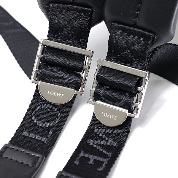 Loewe Convertible Backpack Small Leather Black jUSTBAG Justbag.Net