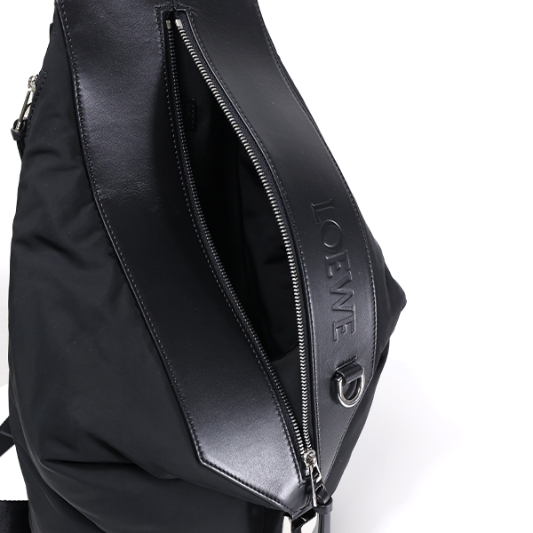 Loewe Convertible Backpack Small Leather Black jUSTBAG Justbag.Net