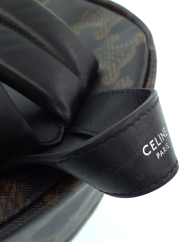 Celine Triomphe Canvas Medium Backpack Black jUSTBAG Justbag.Net