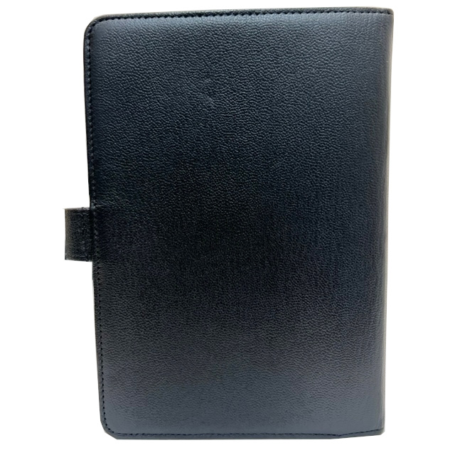 CHANEL Notebook Cover Agenda Leather Black Gold Hardware jUSTBAG ...