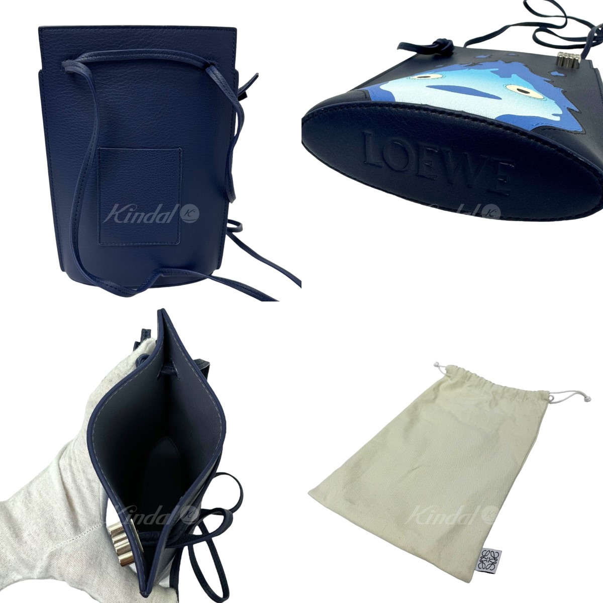 LOEWE Howl’s Moving Castle Dice Pocket Shoulder Bag Blue jUSTBAG ...