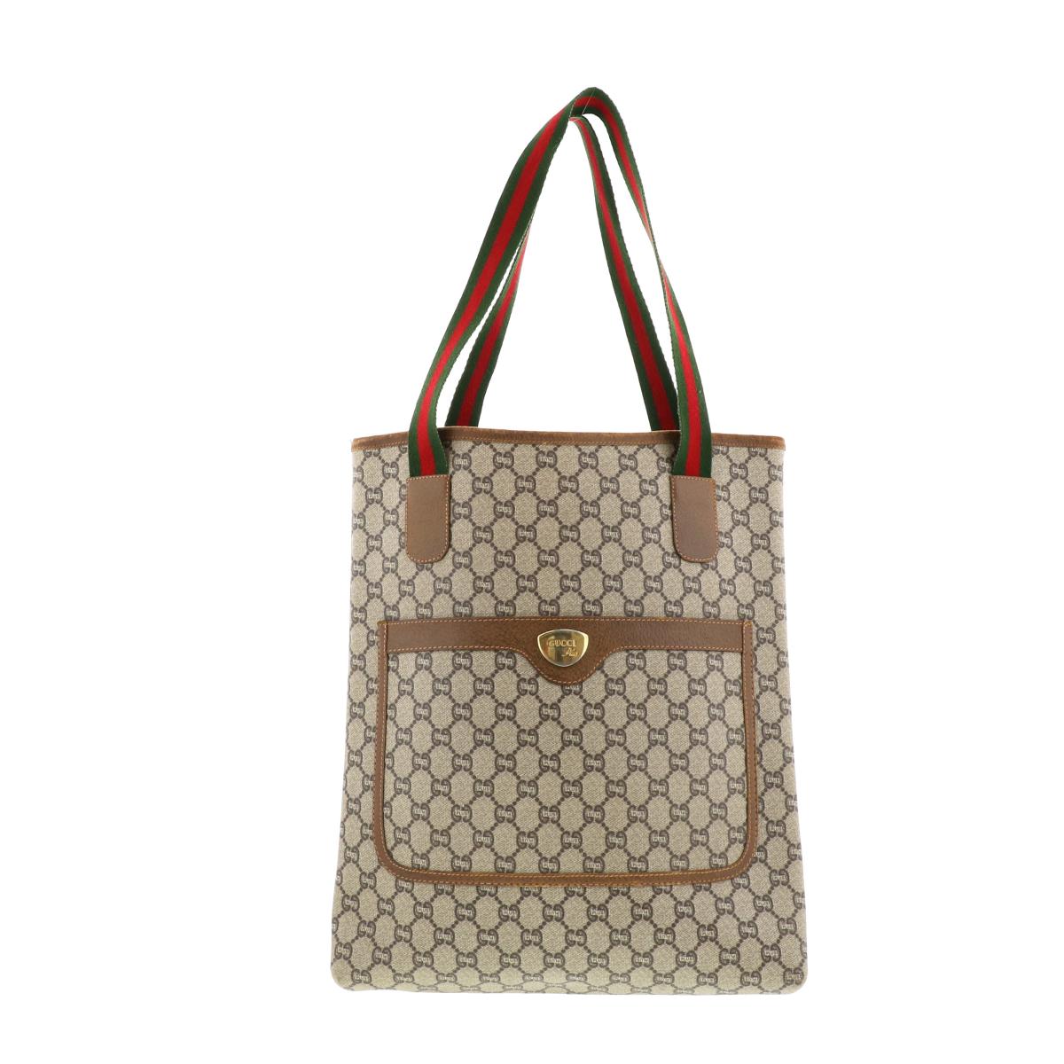 Gucci Sherry Line Tote Bag Brown jUSTBAG Justbag.Net