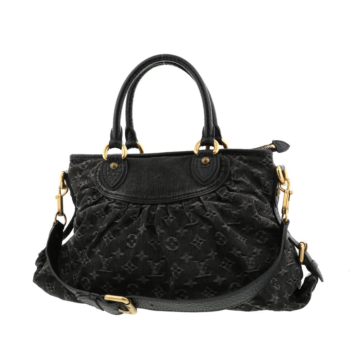 Louis Vuitton Neo Cabby 2WAY Shoulder Bag Denim Noir jUSTBAG Justbag.Net
