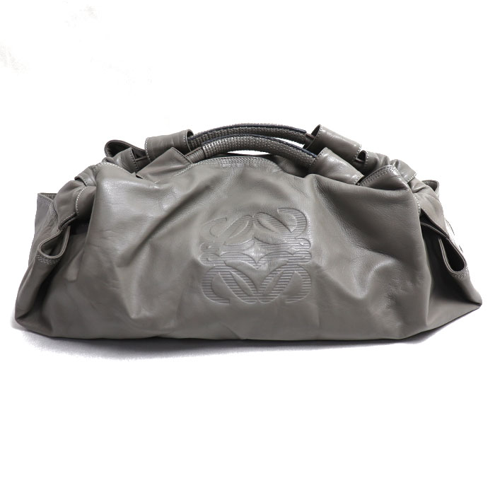 Loewe Anagram Nappa Aire Handbag Gray - Justbag.Net