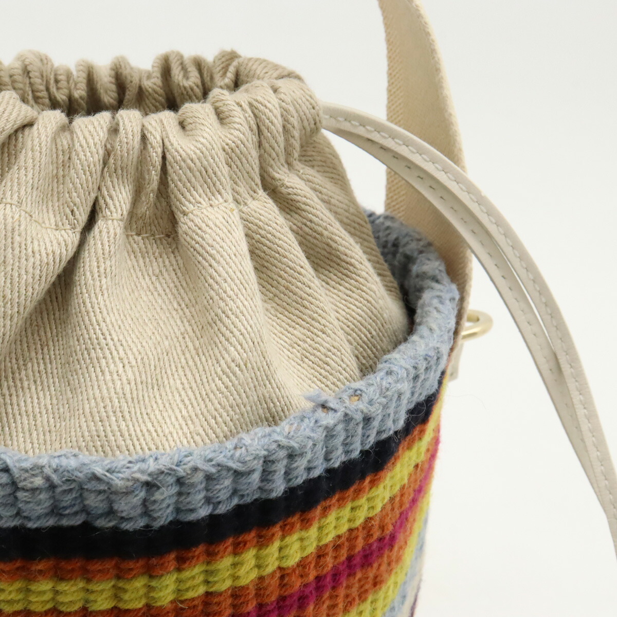 Chloe Mifuko Basket Bag Raffia White jUSTBAG Justbag.Net