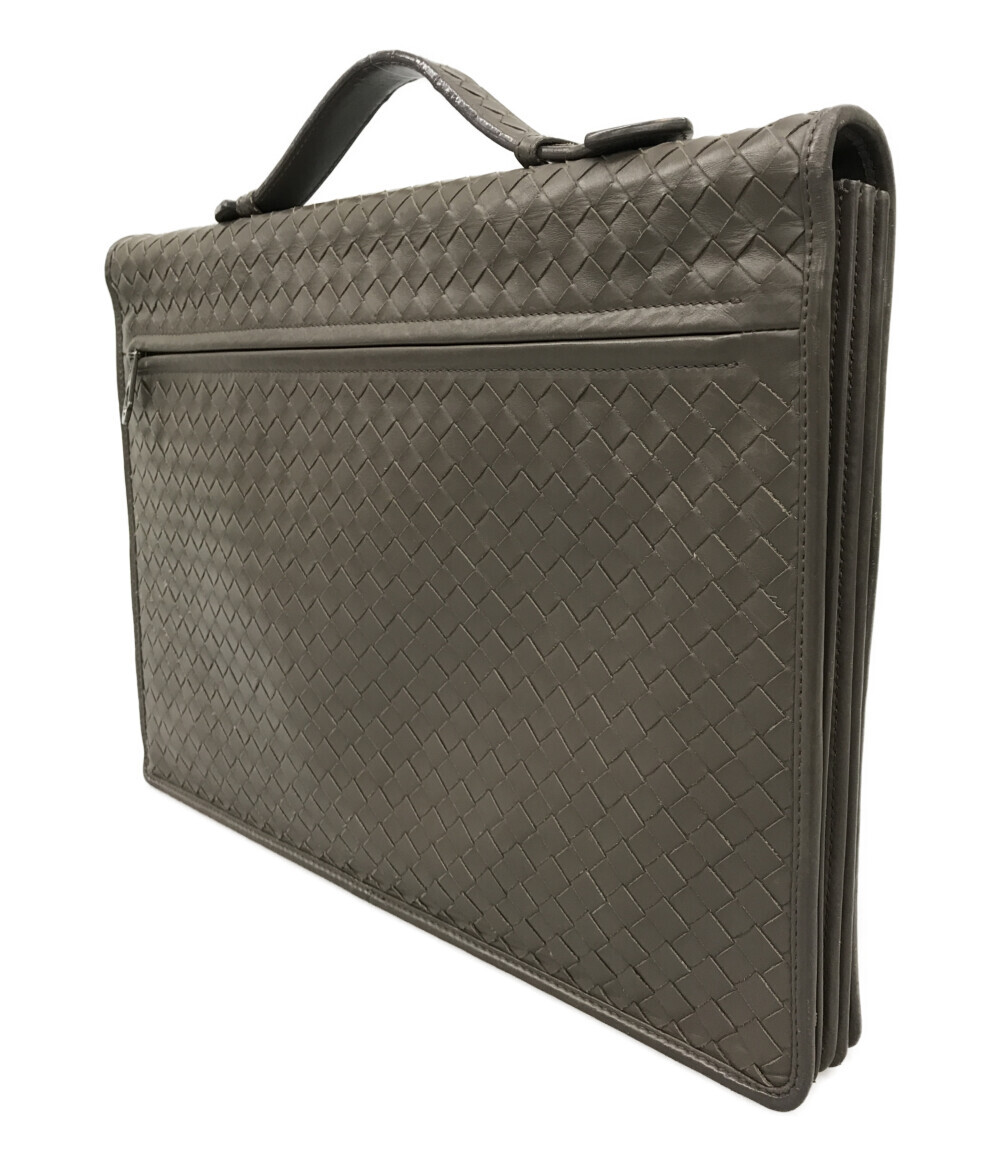 Bottega Veneta Double Turn Lock Briefcase Intrecciato Nappa jUSTBAG ...